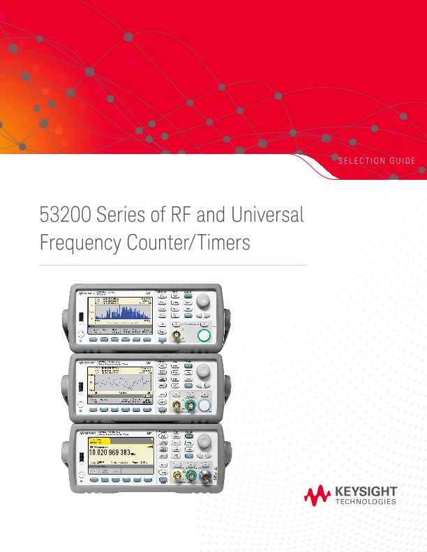 53200 Series of RF and Universal Frequency Counter/Timers PDF Asset Page | Keysight